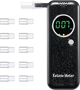 Portable Ketone Breath Tester, Digital Ketone Breath Counter, Ketosis ...