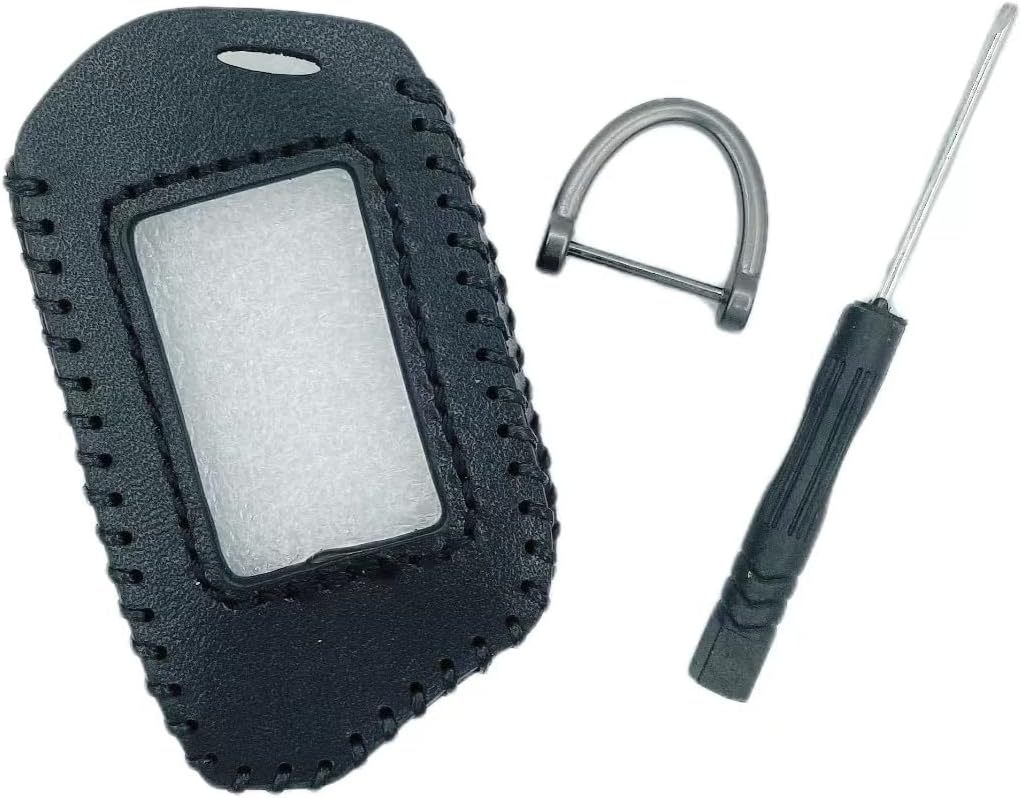 Amazon.com: Tolxh #RFX-2WT9-FM Leather Case Remote Compustar T9 2 Way ...