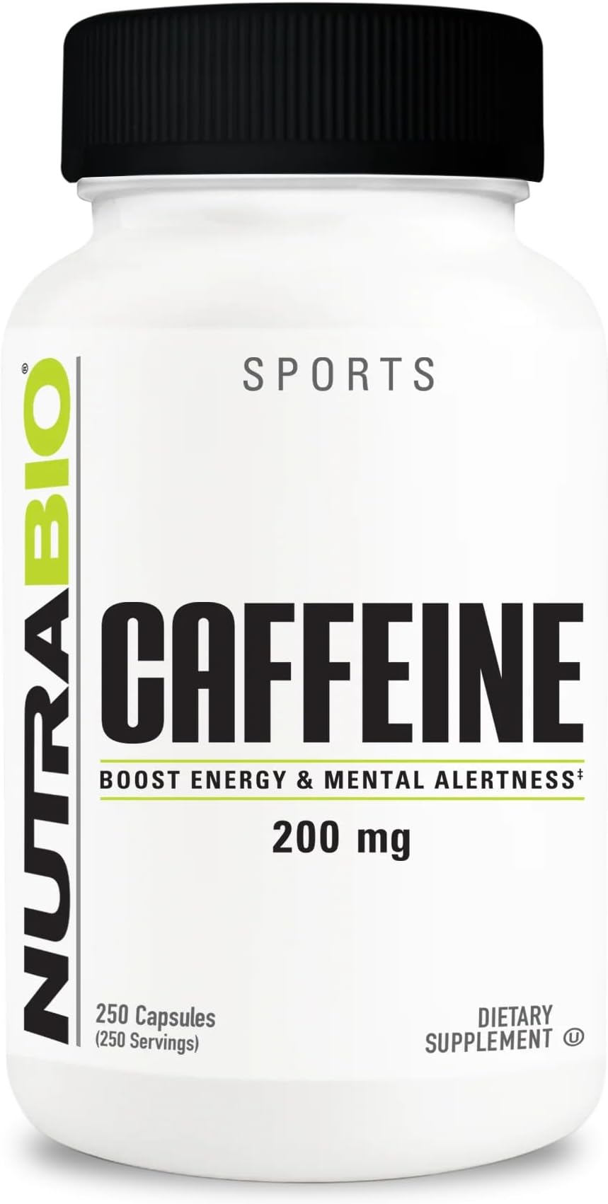 Amazon.com: Nutricost Natural Caffeine 200mg, 250 Vegetarian Capsules ...