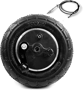 Amazon.com: 8 Inch Solid Wheel With Drum Brake 200x50 Non-pneumatic ...