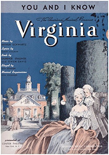 You and I Know (Voice, Piano, Chords) Featured in the American Musical ...