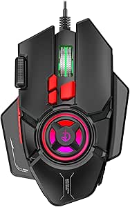 Amazon.com: holy sword Gaming Mouse, 12800 DPI Optical Sensor, RGB ...