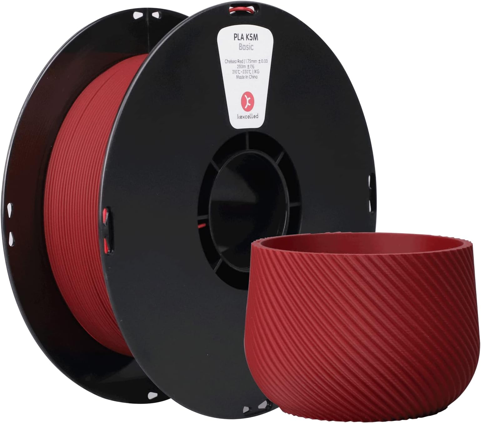 Matte PLA Filament 1.75mm, kexcelled PLA 3D Printer Filament, Shine ...