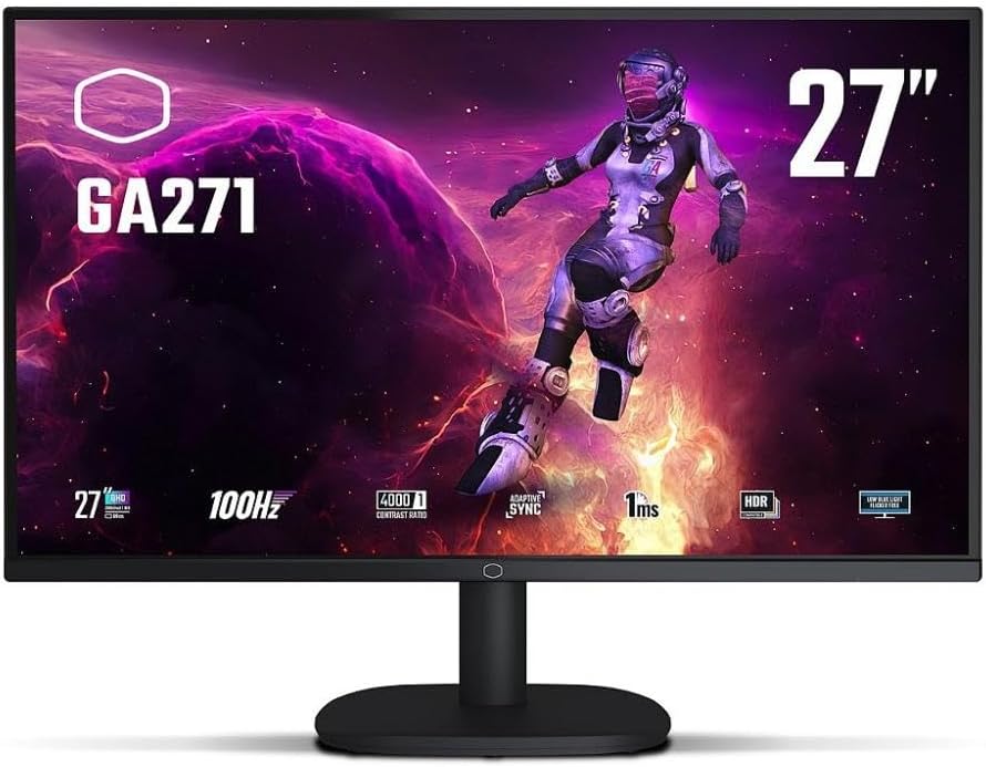 Monitor Full HD Cooler Master 27" HDMI, Vesa, Display Port, VGA, 100Hz ...