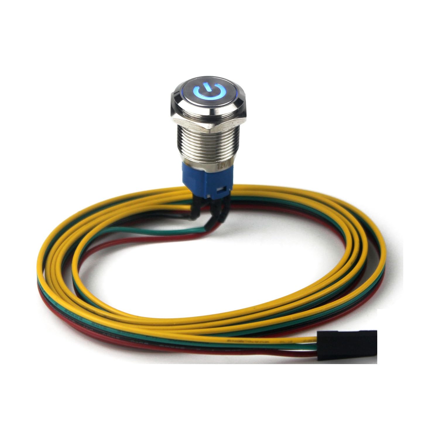 Switian 1Pcs PC Power Switch,Chassis Switch Host Metal Button, Computer ...