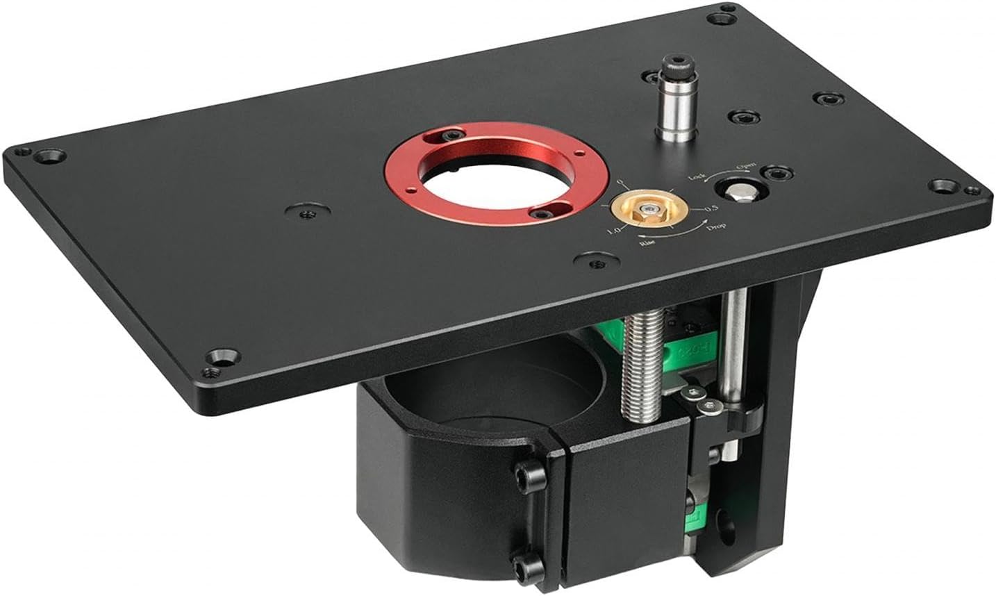 F Fityle Router Lift Table for 65mm Diameter Motors, Aluminum Router ...