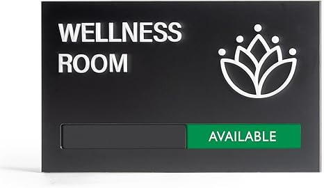 Amazon.com : Wellness Room Sign - Do Not Disturb Privacy Slide Door ...