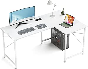 Amazon.co.jp: DEWEL Computer Desk, L-Shaped Desk, Gaming Desk, PC Desk, Corner Desk, L-Shaped ...