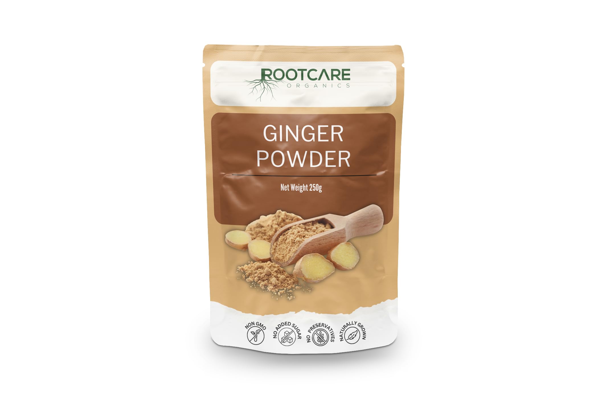 Rootcare Organics Dry Ginger Powder| Adrak Powder- 250g | For Cooking ...