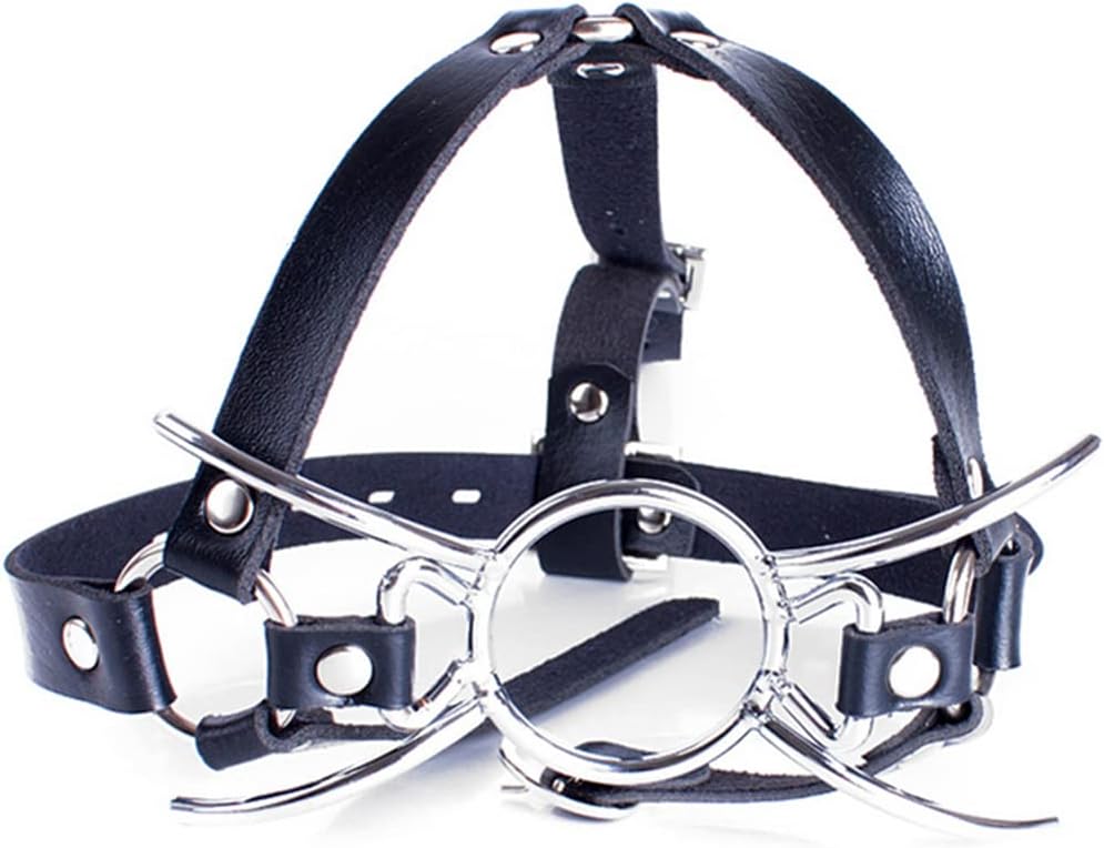 Amazon.com: Y-Shape Restraint Head Harness with Metal Spider Ring Gag ...