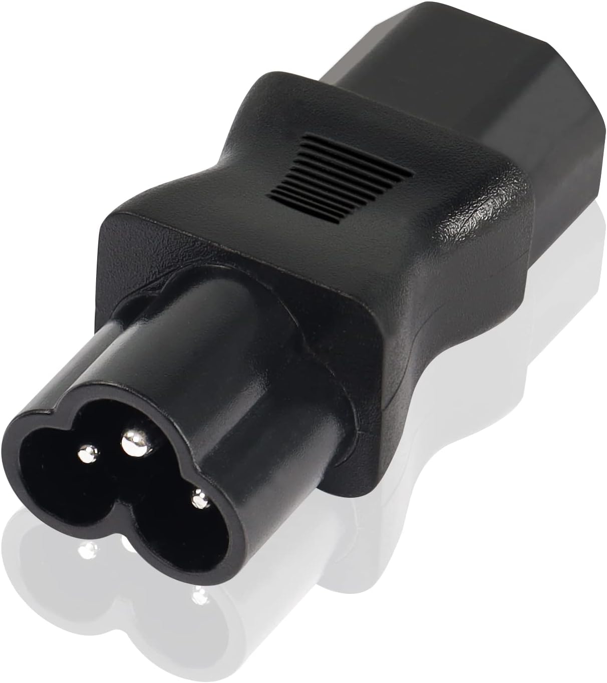 DINIC Stromadapter, Netzadapter C13 Kaltgerätestecker auf C6 Buchse ...