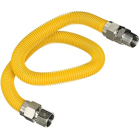 PROCURU 1" OD x 60" Long x 3/4" MIP x 3/4" FIP Gas Flex Line Connector ...