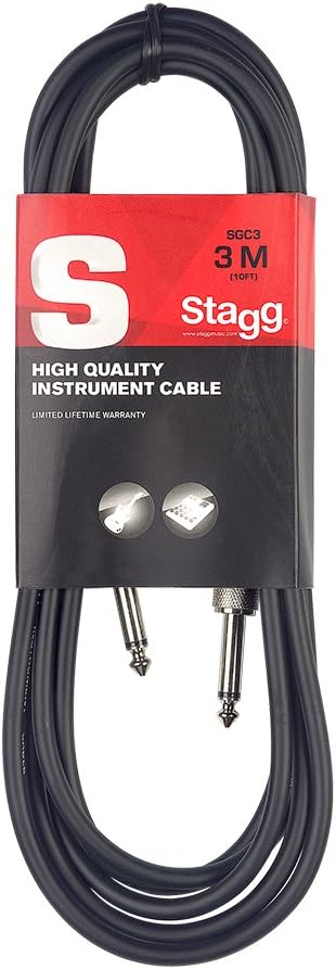 Stagg STC6P 6 m 2x Jack Twin Cable : Amazon.co.uk: Musical Instruments & DJ