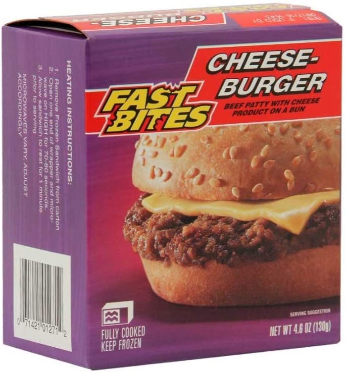 Amazon.com : Fast Bites Cheeseburger, 4.6 Ounce - 30 per case ...