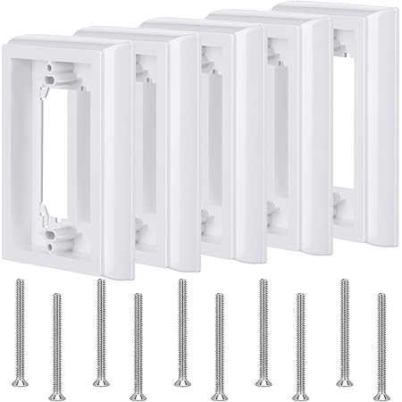 Kanayu 5 Pieces Shallow Surface Box Extender Non Metallic Box Extender ...