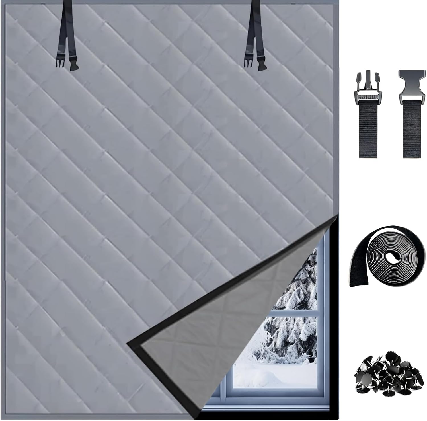 Thermal Window Insulation Cover Max 20" 28" 32" 48" 78", Window ...