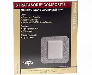 Amazon.com: Medline Stratasorb Composite Dressings Msc3066, 3.97 Pound ...