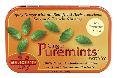 Amazon.com : Meltzer's Puremints Ginger - 1.76 oz : Meltzers Ginger ...