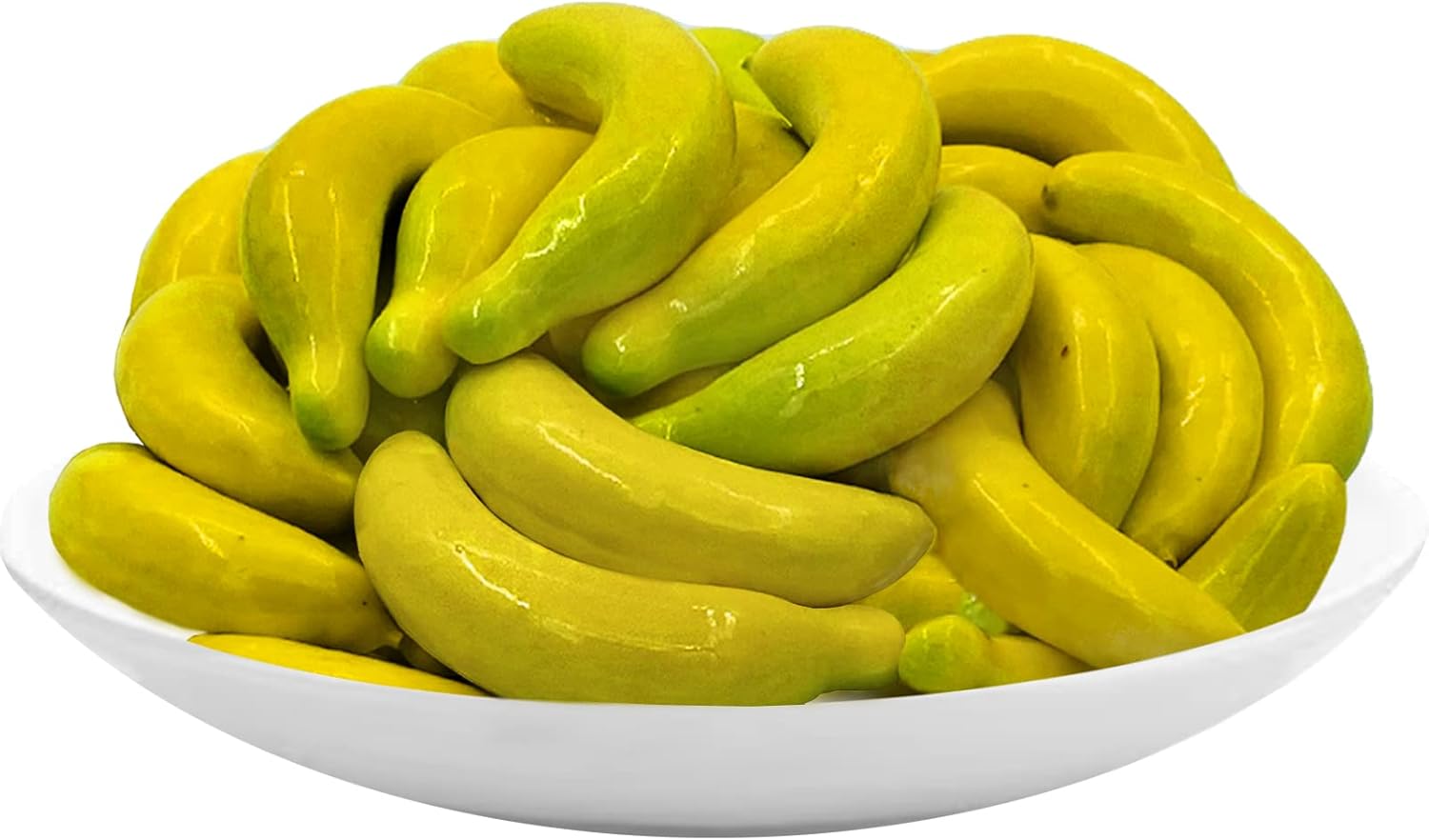 Amazon.com: 30Pcs Realistic Mini Yellow Fake Bananas,Simulation ...