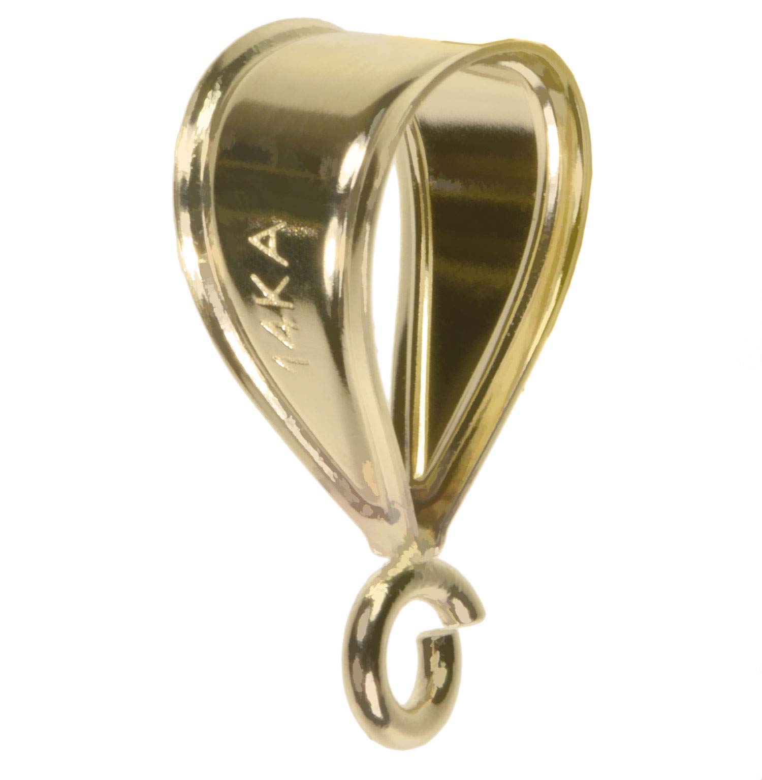 Snapklik.com : uGems 14K Solid Gold Large Size Bail Component