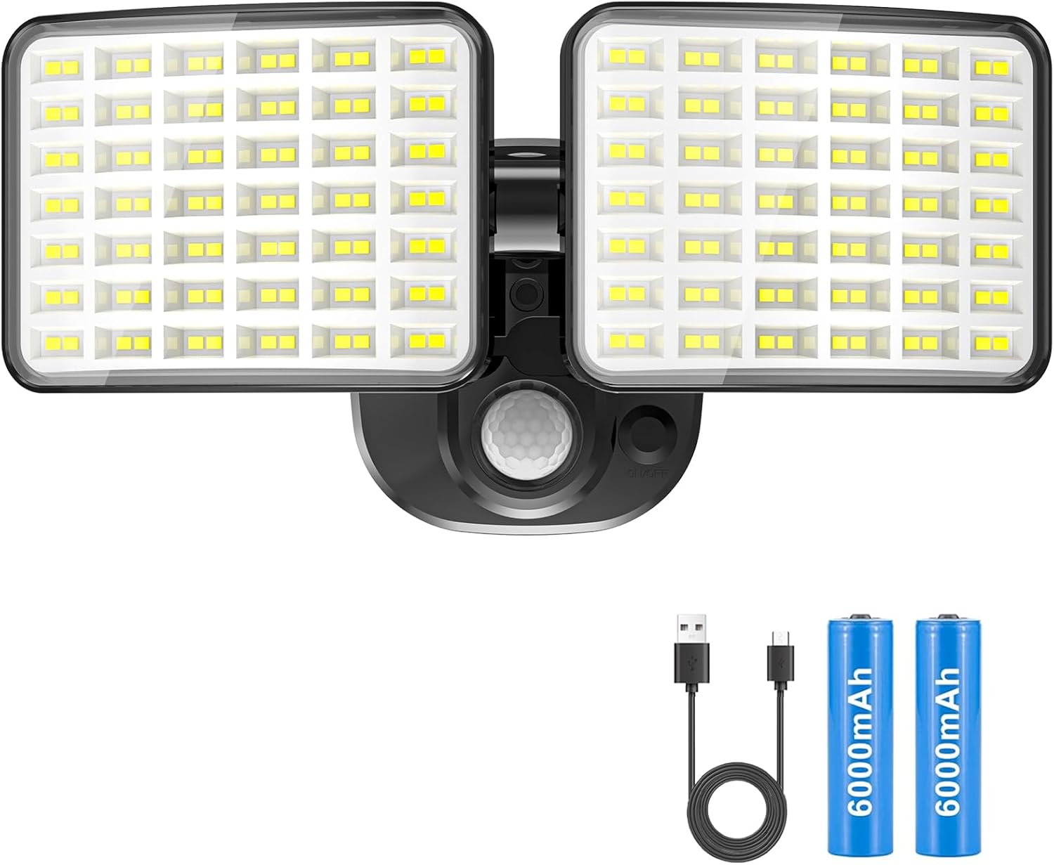 Rechargeable Motion Sensor Light, 2500LM&4000LM Dual Modes Rechargeable ...