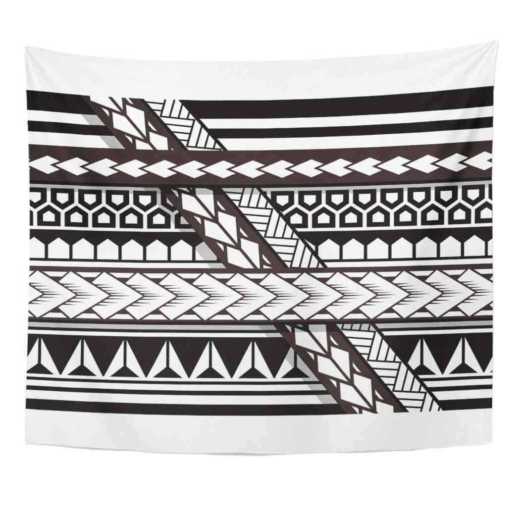 Polynesian Tribal Patterns Black And White
