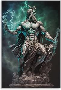 Amazon.com: Greek Mythology Mighty Zeus Poster Poster Cool Artworks ...