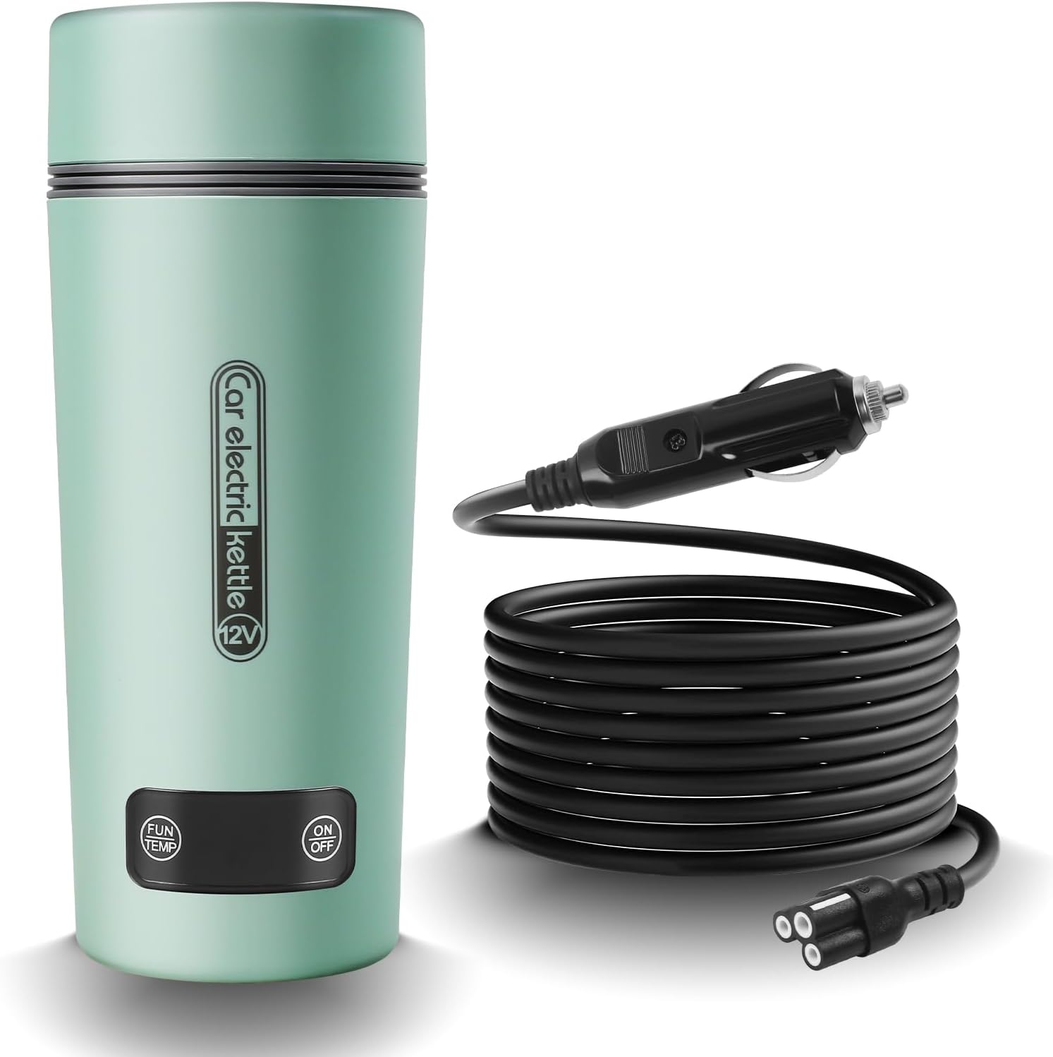 MaxEarn Tragbarer Auto Wasserkocher, 12V Elektrischer Reisebecher mit ...