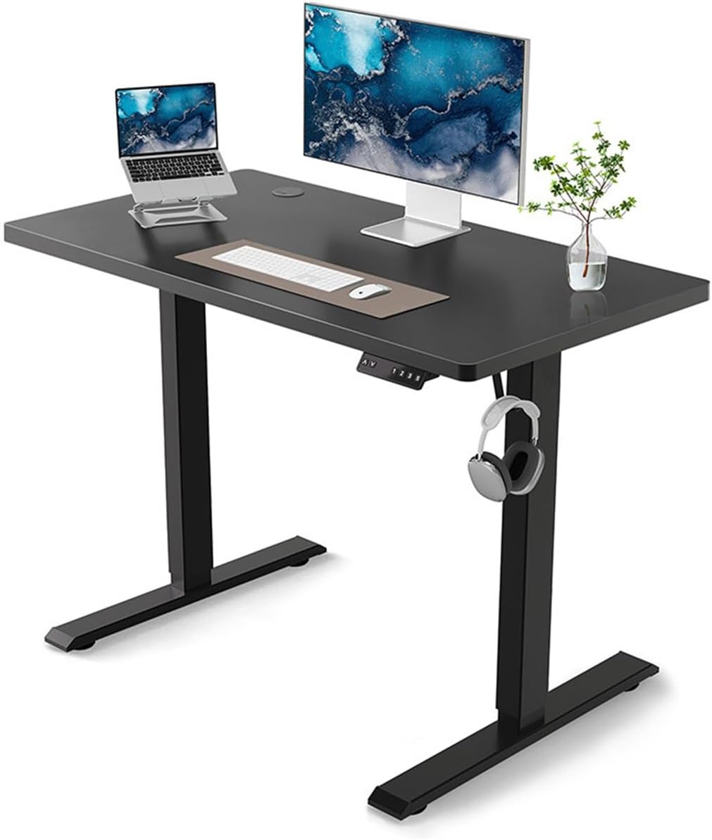 Electric Height Adjustable Standing Desk Ergonomic Sit Stand Desk with ...