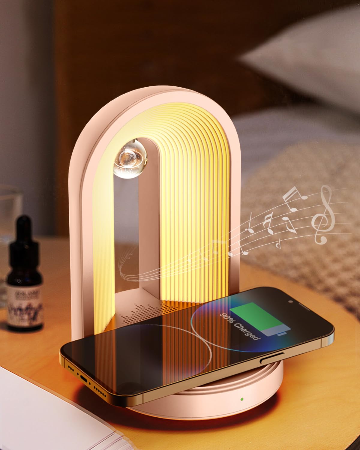 UMUTOO 3 in 1 Charger Station with Wireless Phone Charger, LED Night ...