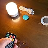 Eocean E27 Rechargeable Light Bulbs with Remote Control, Wireless Light ...