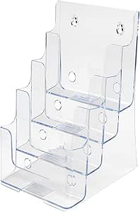 Amazon.com : Deflecto 77901 Four-tier multi-compartment medium size docuholder, 6-1/2wx6-1 ...