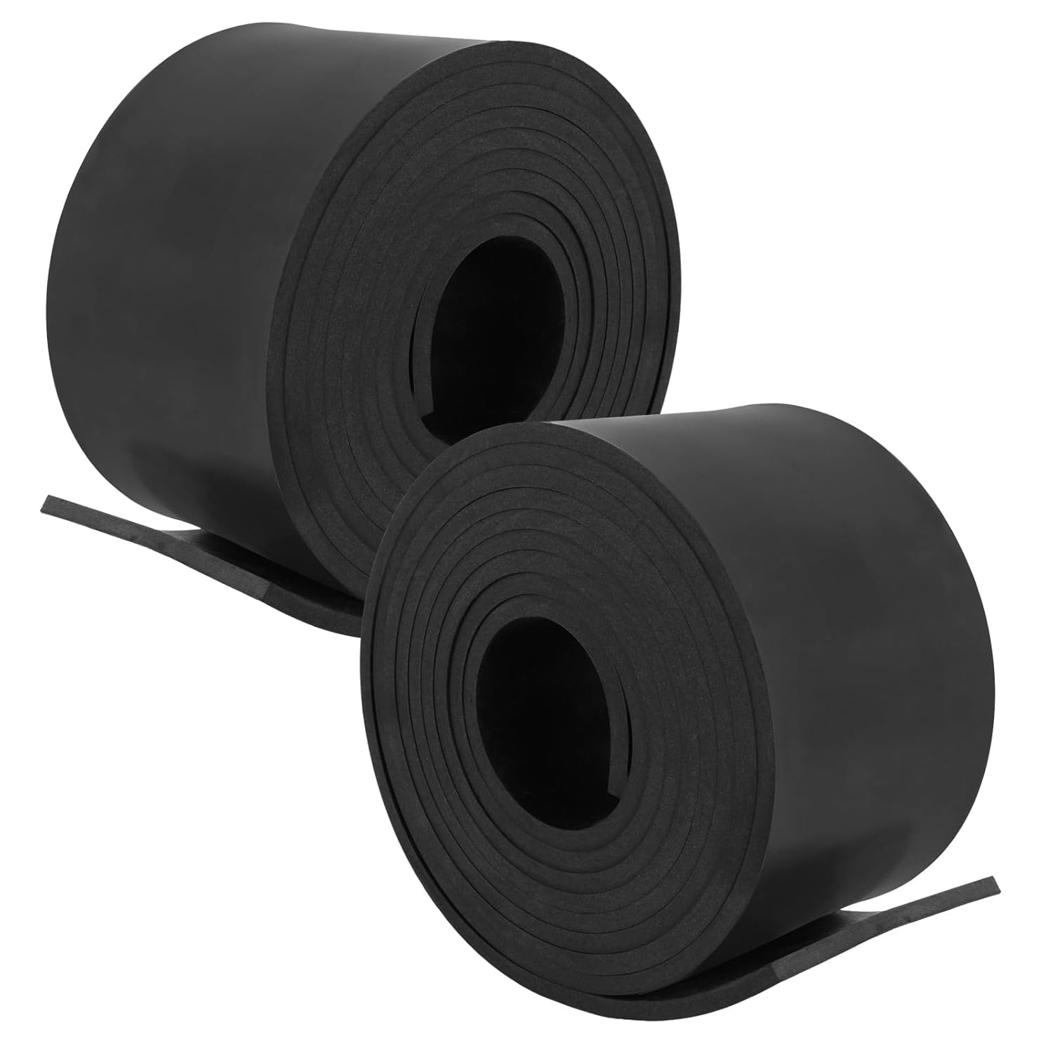 RHBLME 2 Pack Neoprene Rubber Strips, Thick Solid Rubber Roll 1/4 (.250)" Thick X 4" Wide X 10 ...