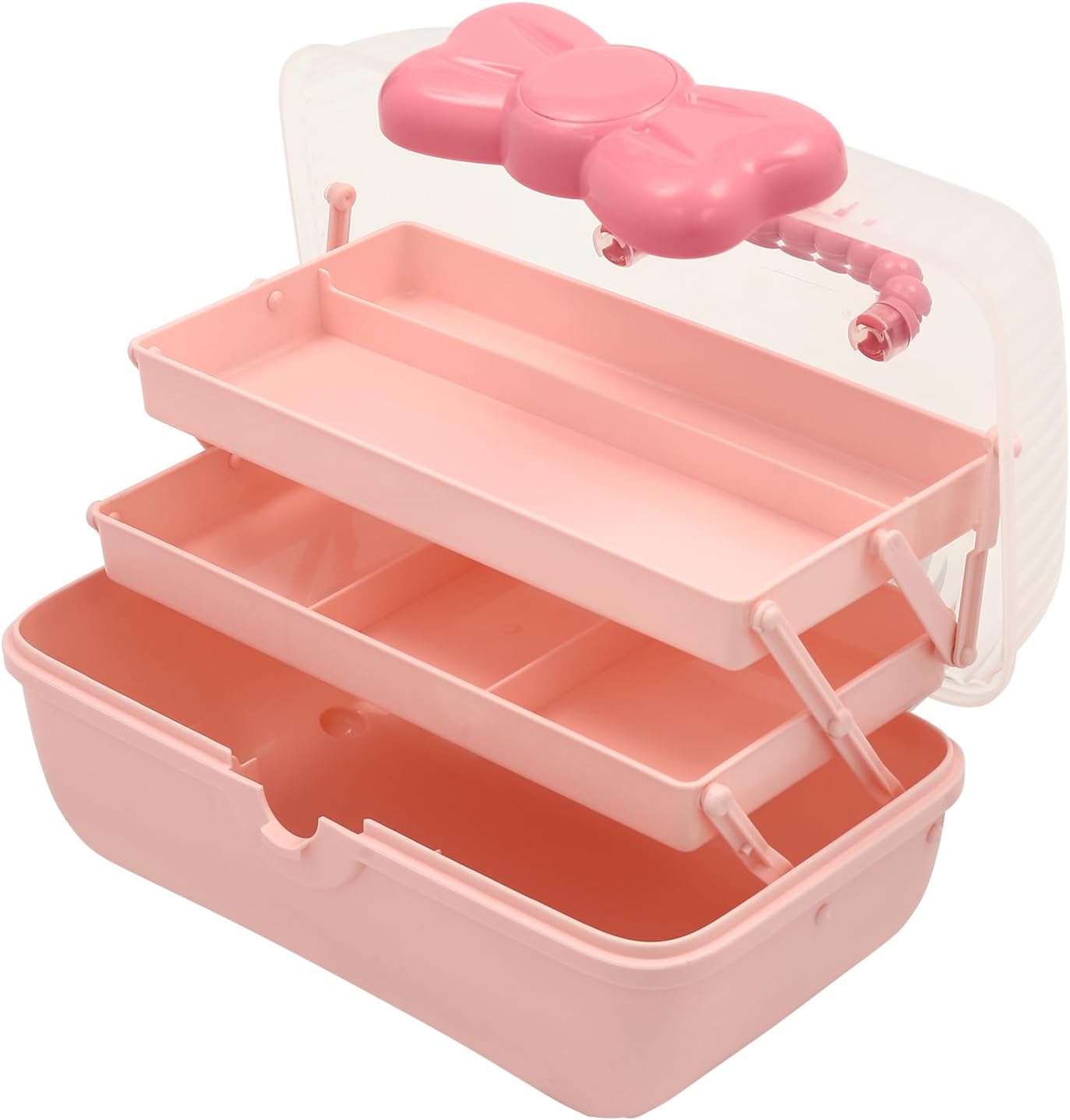 wanwanper 3-Layer Storage Box, Portable Storage Box, 3-Layers Folding ...