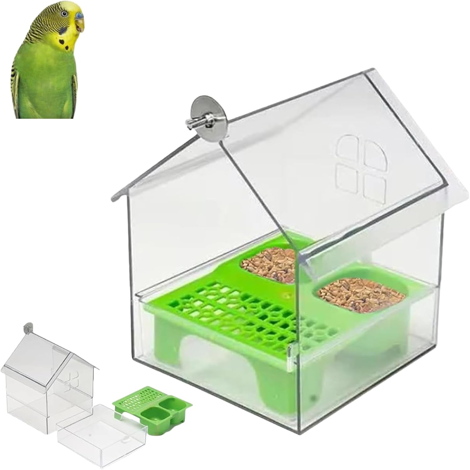 Amazon.com : Pull-Out External Parrot Feeder, 2025 New Multi-Function ...