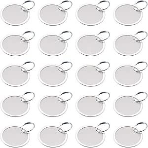 Amazon.com : Lucky Line Round Paper Tag 1-1/4" with Metal Rim and Split ...
