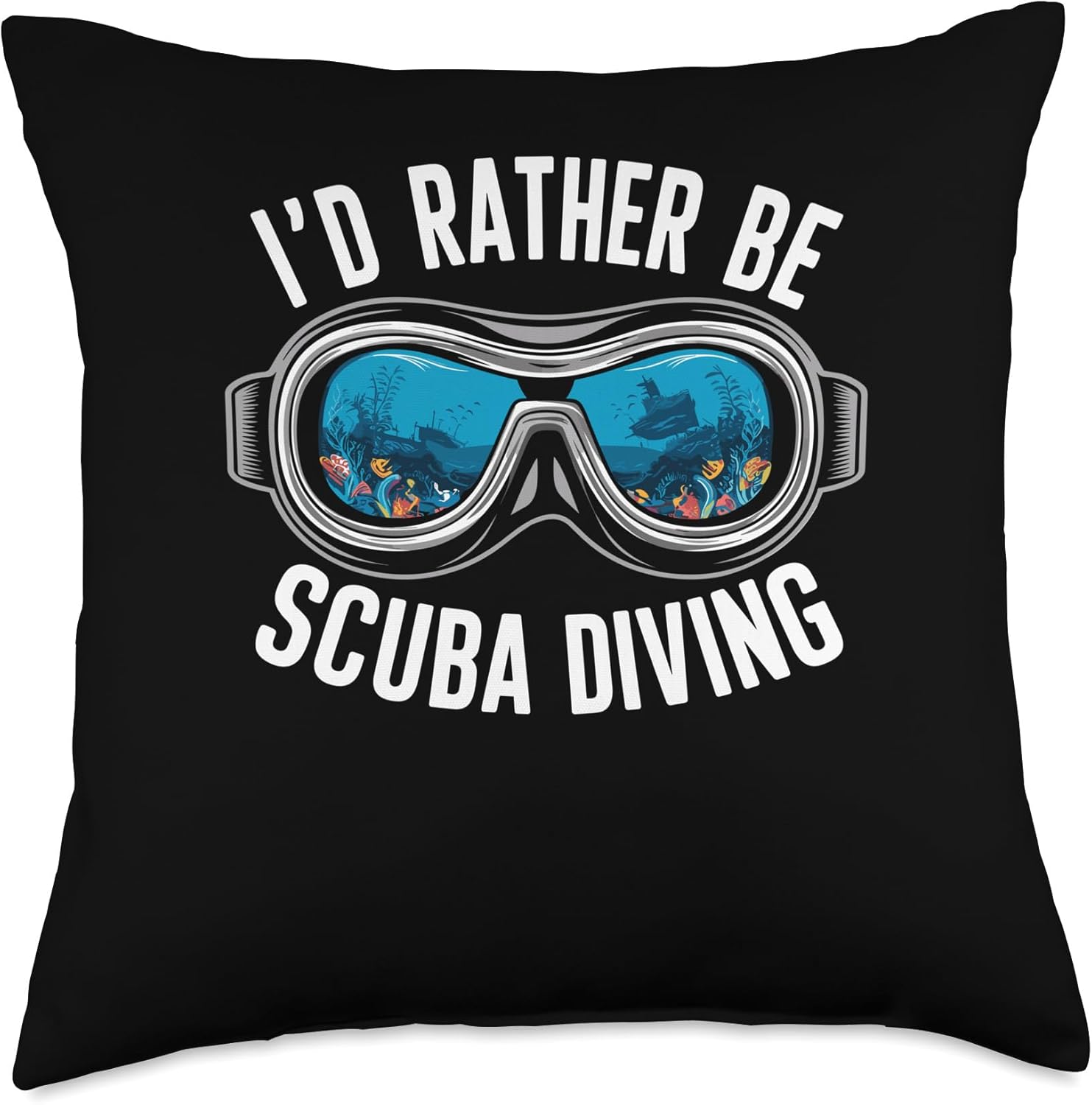 Amazon.com: I'd Rather Be Scuba Diving Scuba Diver Ocean Underwater ...