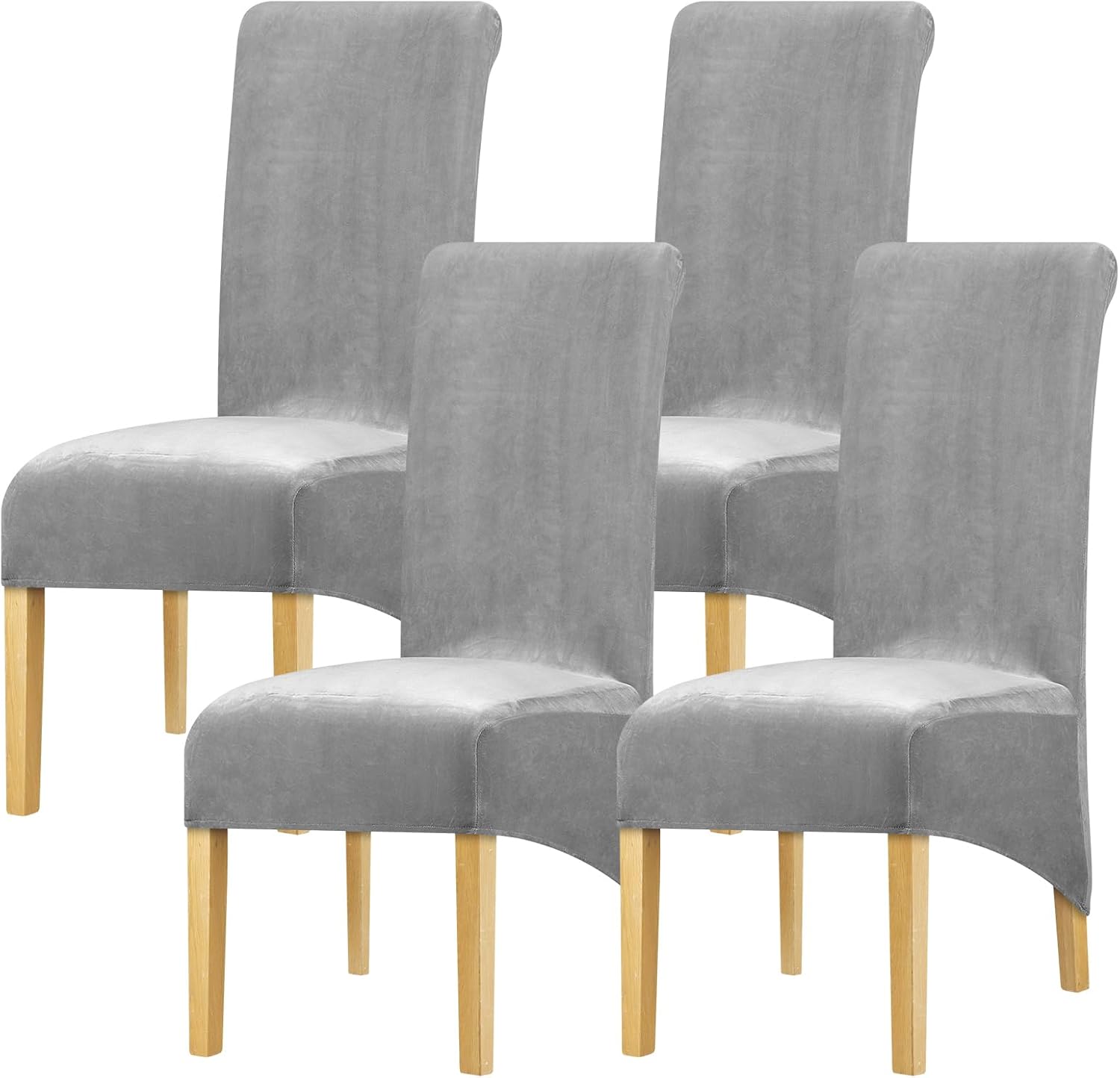 Leorate High Back Chair Covers Stretch Velvet Chair Protector Large ...