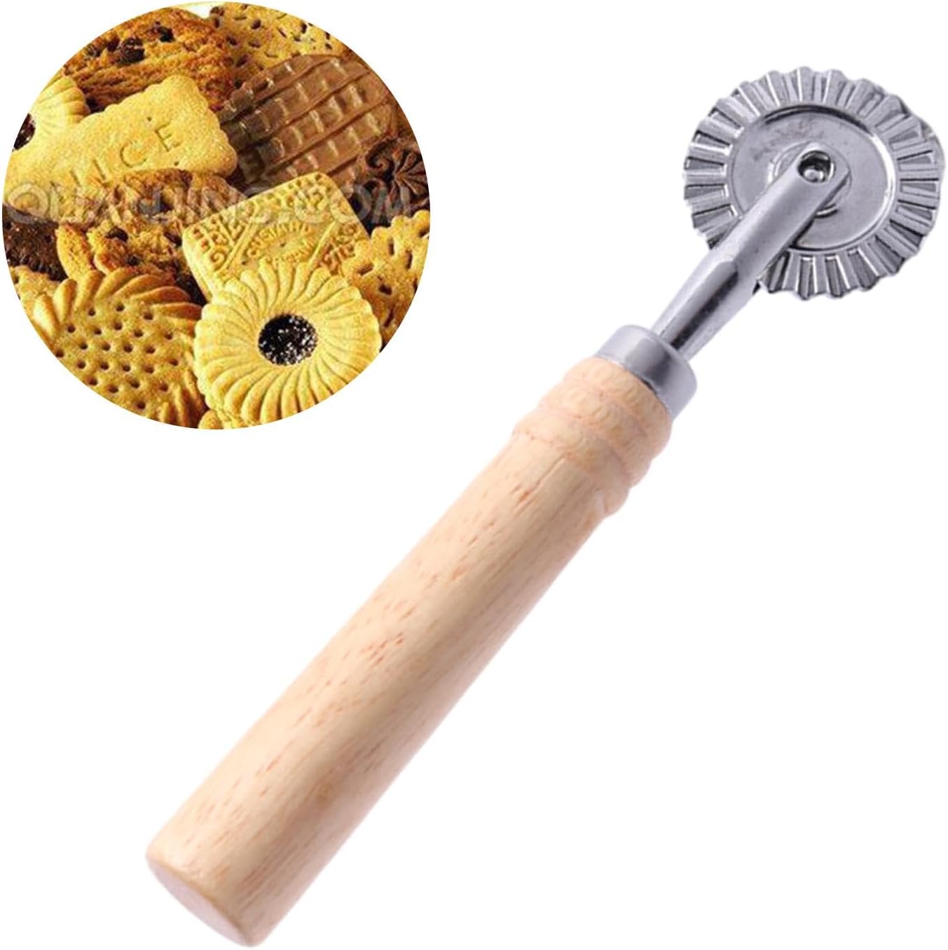 Amazon.com: CALIDAKA Pastry Wheel Cutter,Pasta Cutter Wheel with Long ...