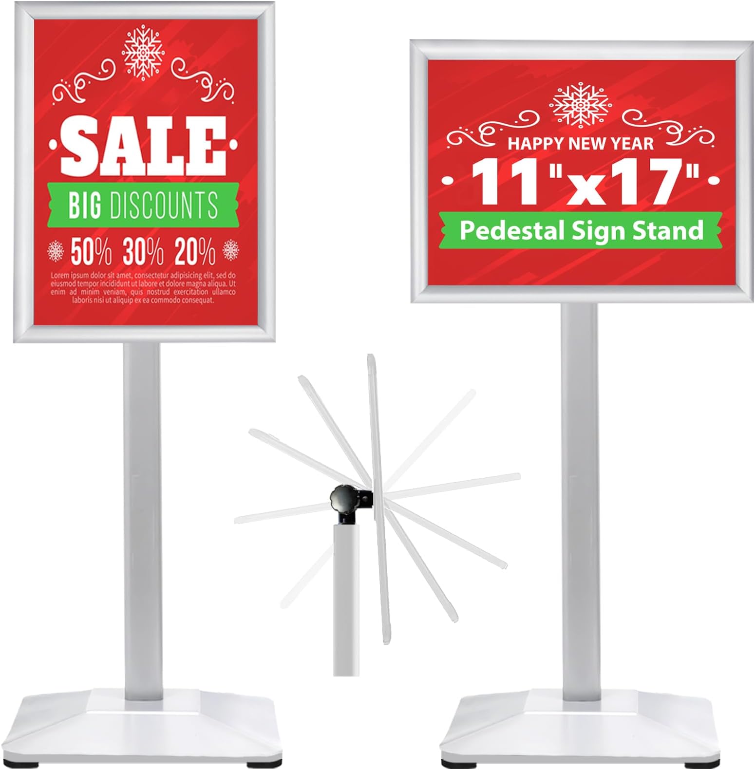 Amazon.com : VAIIGO Pedestal Sign Holder 11x17inch Adjustable Floor ...