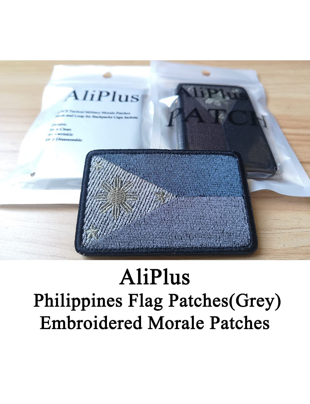Snapklik.com : 2 PCS AliPlus Philippines Flag Patches Embroidered ...