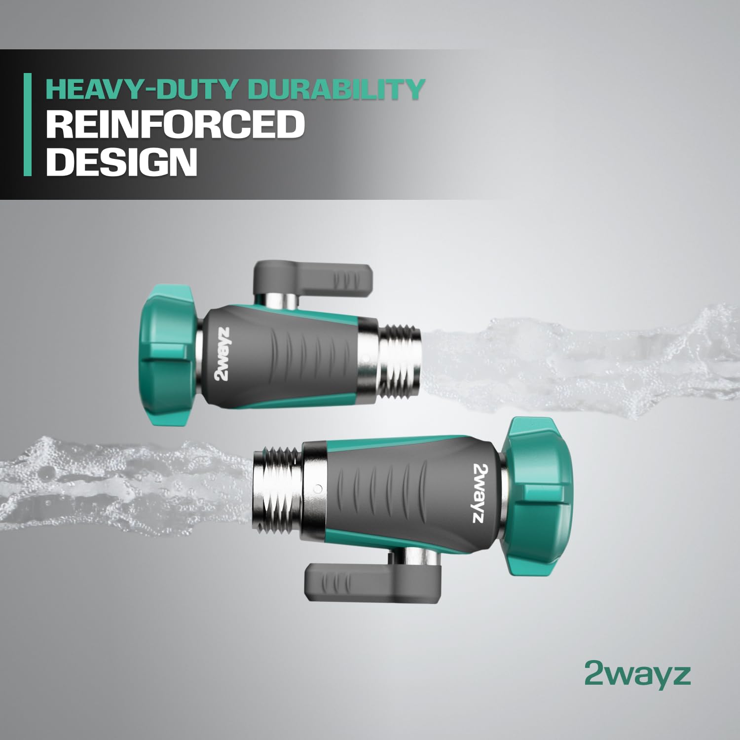 Snapklik.com : 2WAYZ 0 Garden Hose Shut Off Valve - 3/4" Inlet & Outlet ...