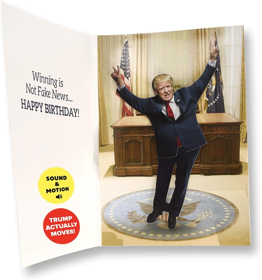 Amazon.com : Dancing Donald MOTION & SOUND Birthday Card – Donald Trump ...