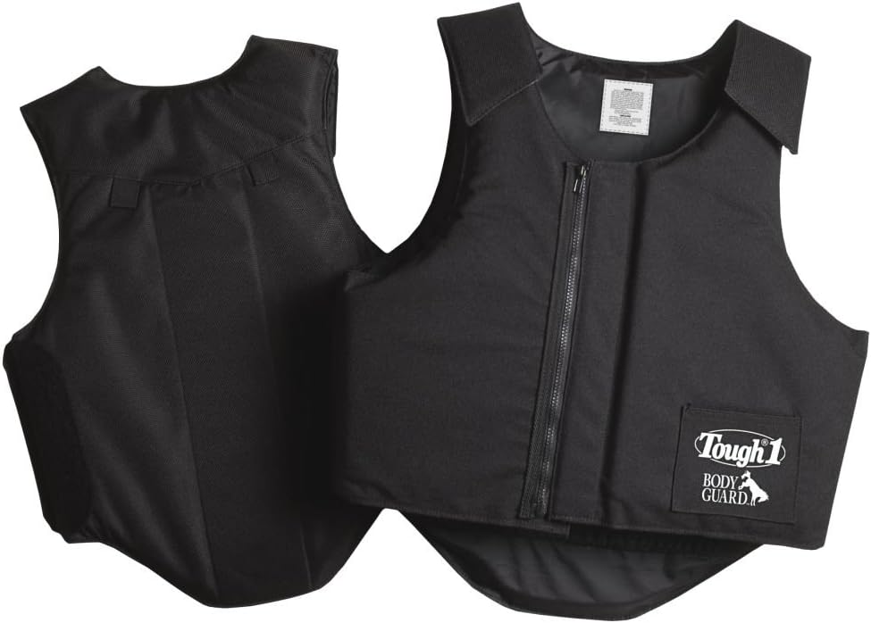 Tough 1 Bodyguard Protective Vest, Black, Medium, Protective Gear ...