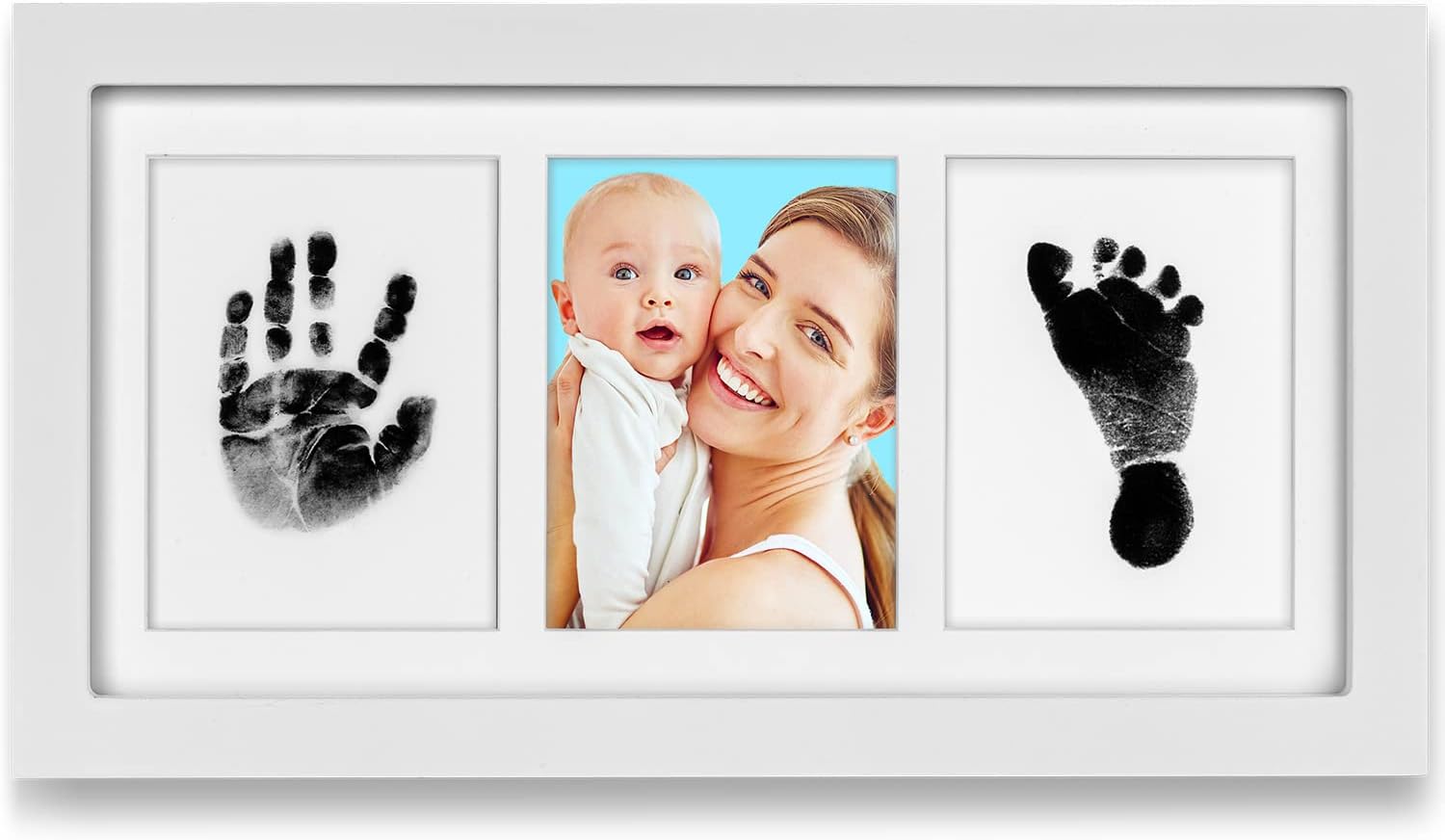 Amazon.com: Baby Ink Hand and Footprint Kit – Handprint Picture Frame ...