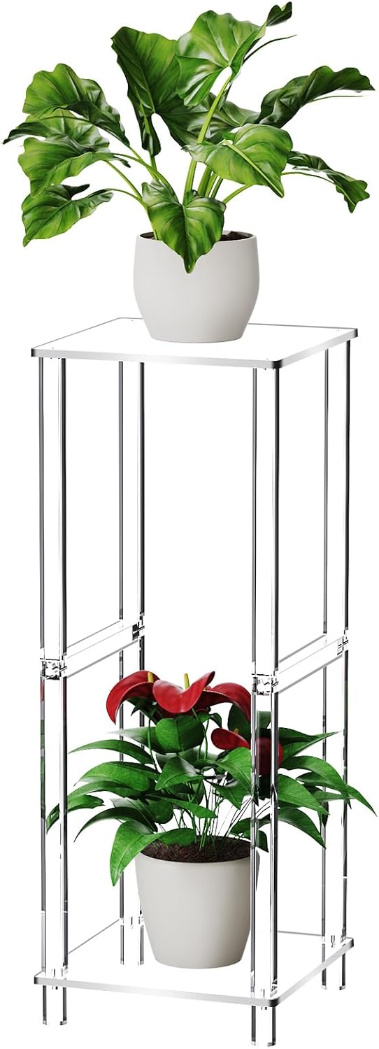 Amazon.com: solaround Acrylic Plant Stand Indoor, Corner Plant Stand ...