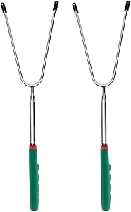 Amazon.com: 2 Extra Long 60" Telescopic Roasting Fork Extendable Hot ...