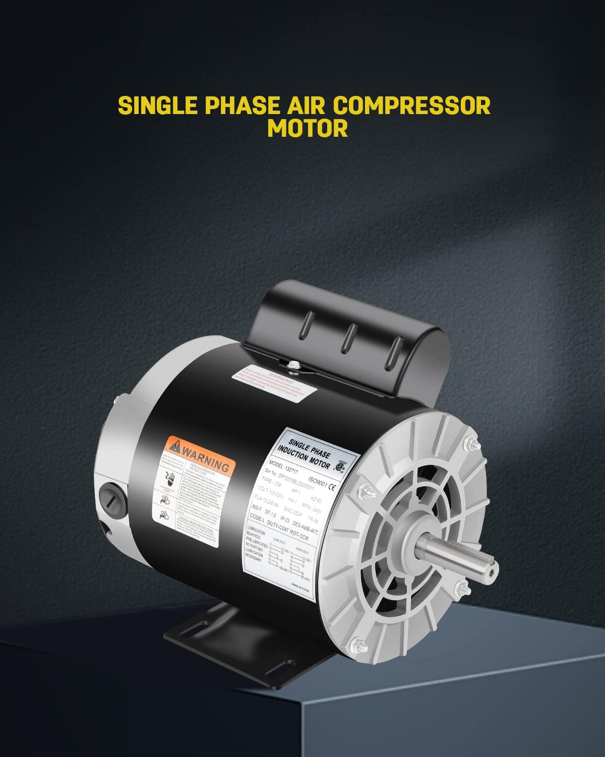 Motor de compresor de aire de 1 HP, motor eléctrico 3450 RPM ...