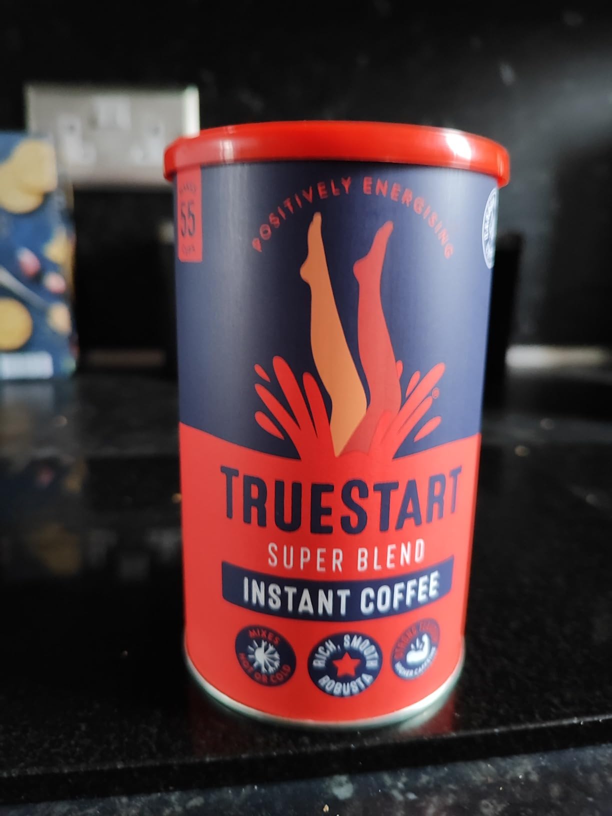 TrueStart Barista Grade Instant Coffee - 100g (55 Cups), Premium Freeze ...