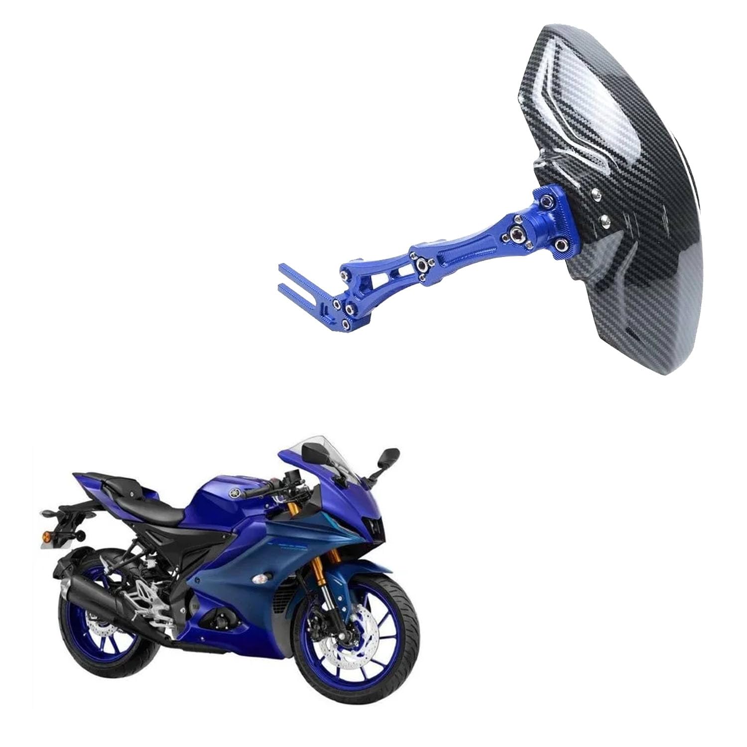 Vagary Carbon Fiber Tyre Hugger Motorcycle Rear Mudguard Splash Guard ...